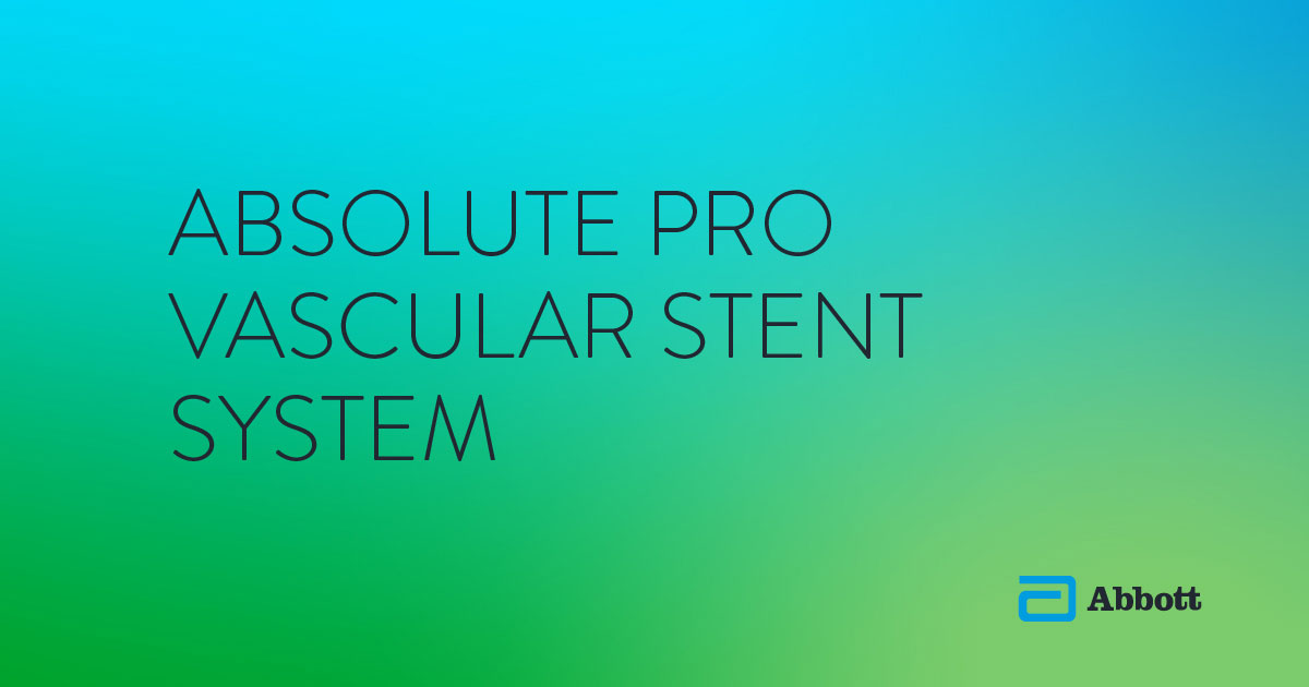 Absolute Pro Vascular Self-Expanding Stent System | Abbott