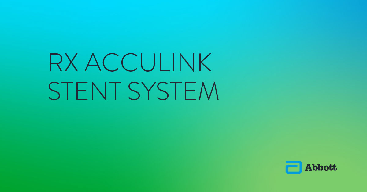 RX Acculink Carotid Stent System | Abbott
