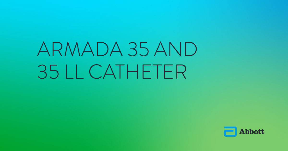 Ordering Information for Armada 35 & 35LL PTA Catheters | Abbott
