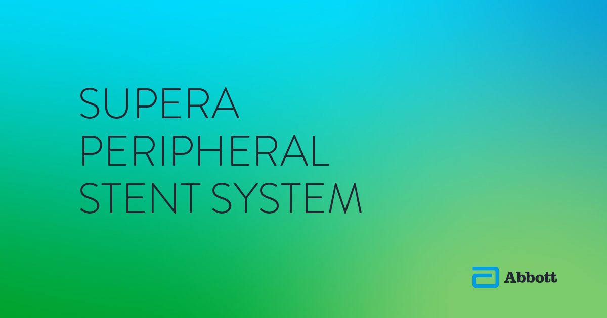 Supera Peripheral Stent System Clinical Evidence | Abbott